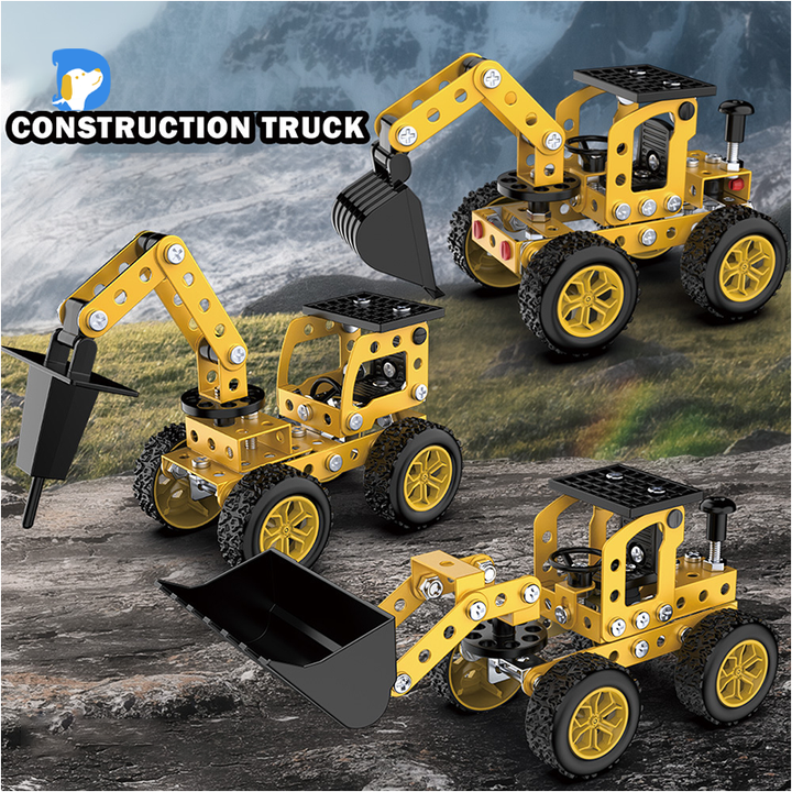 Intelligent 3D Metal Building Block Toys - Engineering Models