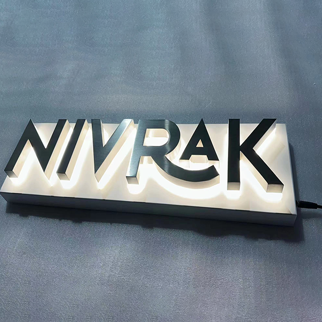 Outdoor Business Front Logo Sign 3d Led Light Channel Letter Brush ...