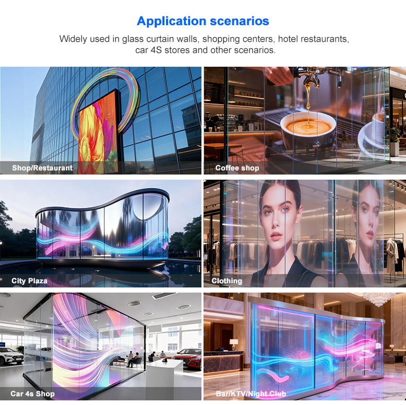 Transparent Holographic Film Screens for 3D Displays