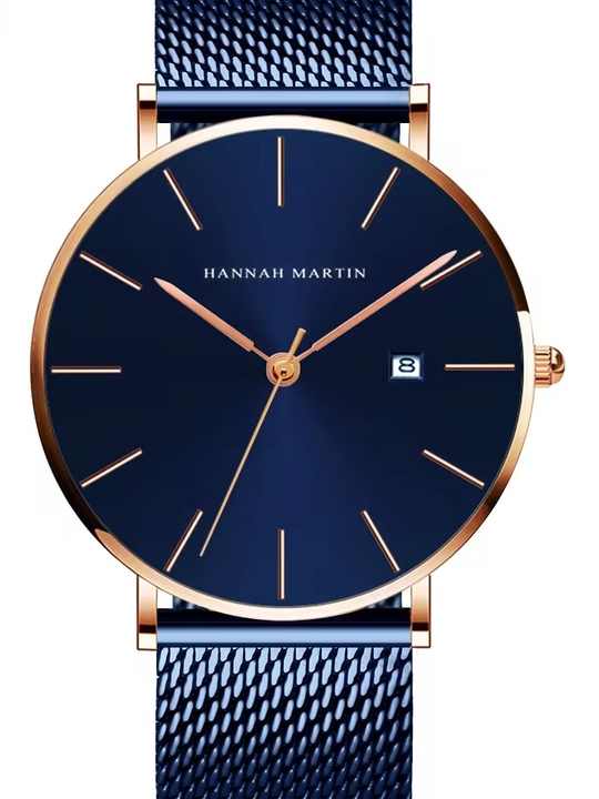 HANNAH MARTIN Customized Your Brand Gold Stainless Steel Mesh Band ...