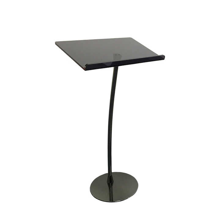 Acrylic Podium Black Acrylic Lecture Table Presentation Lectern Stand ...