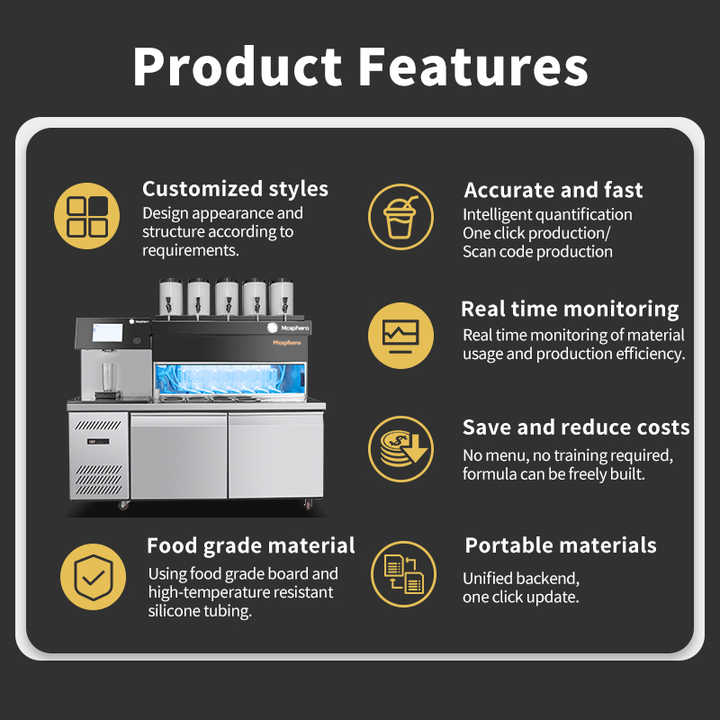 HENGZHI Intelligent Fully Automatic Boba Tea Maker Machine