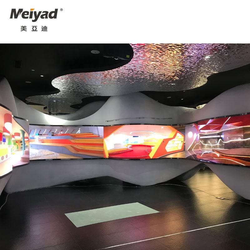 Custom Shape Tunnel Screen Curved Flexible LED Display for Advertising ...