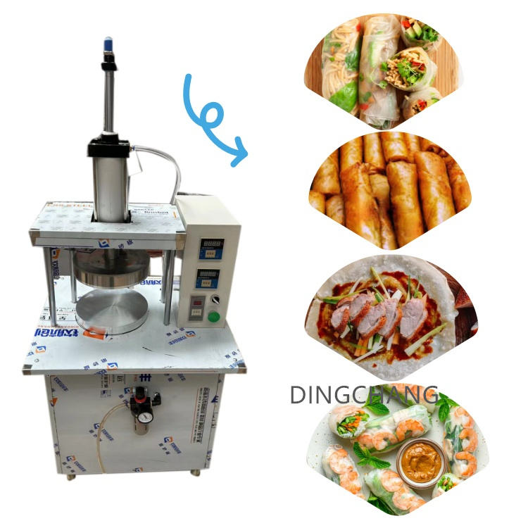 Industrial Corn Tortila Skin Making Machine Roti Wrapper Press Maker ...