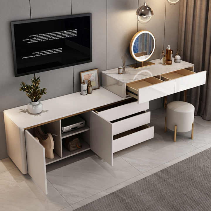 Modern Dressing Table with Storage - Stylish & Functional
