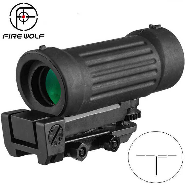 4X45 4X Tactical Scope Fiber Scope Optical Sight with 20mm for Hunting ...