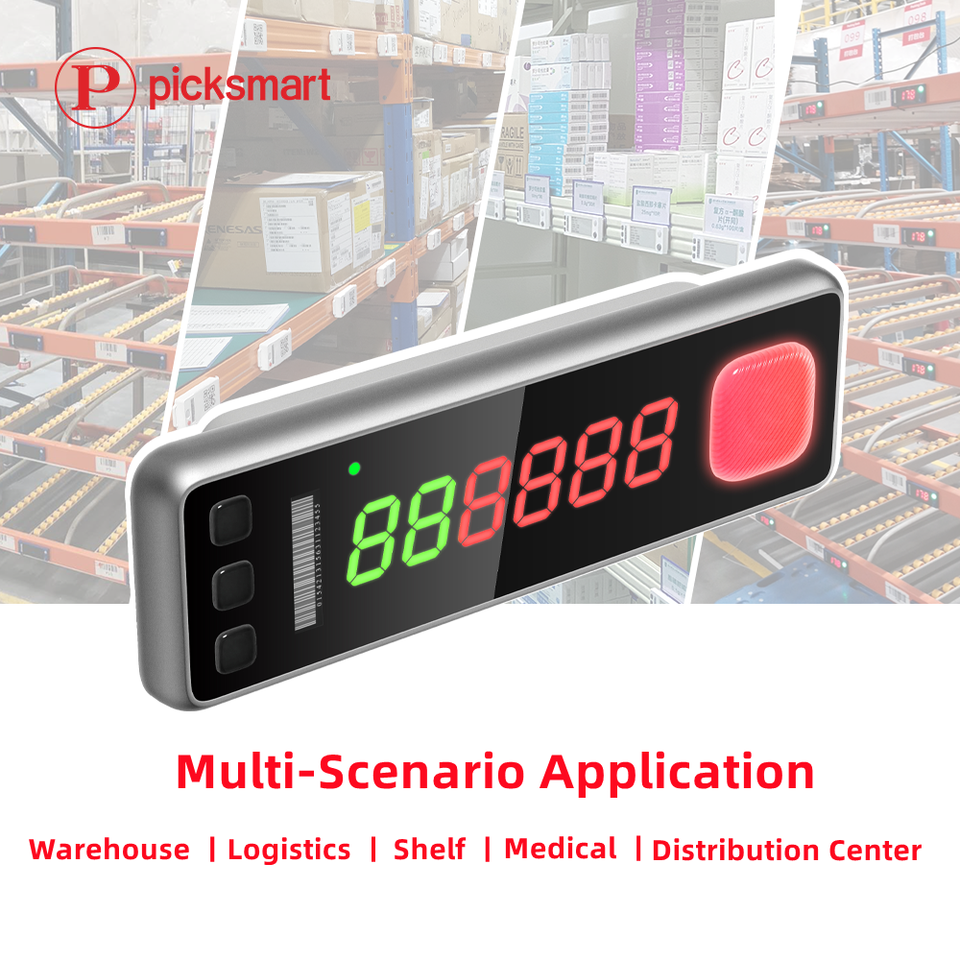 6-digits Wireless Pick to Light System - Warehouse Efficiency