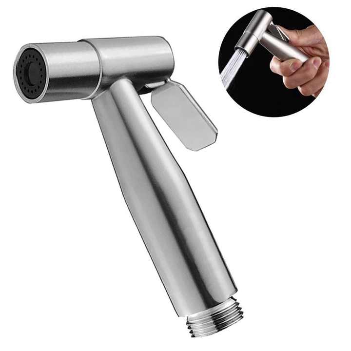 304 Stainless Steel Toilet Spray Gun Set Pressurized Water Gun Bidet ...