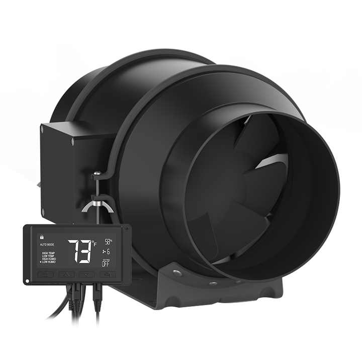 4 6 8 Inch 200mm Duct Fan With App WiFi Smart Temperature Controller ...