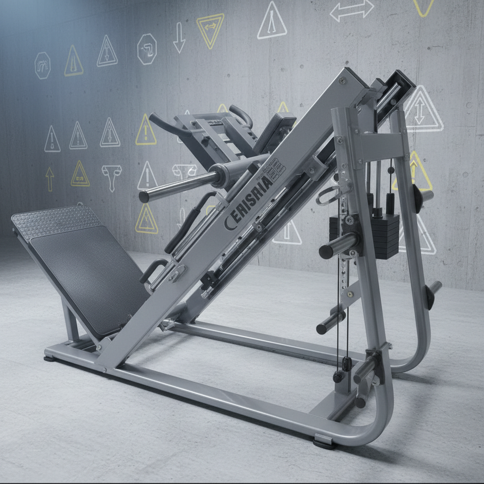 Steel Plate Loaded Squat Machine for Strength Training and Legs ...