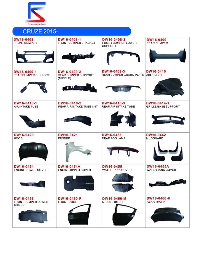 雪佛兰科鲁兹2013汽车配件前格栅95080503 95080081 95133508 95088063| Alibaba.com