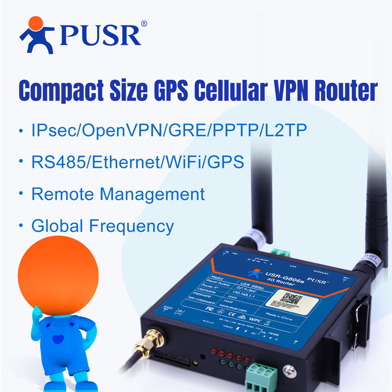 PUSR Industrial 4G LTE Firewall APN VPN Router with Serial Port Modem ...