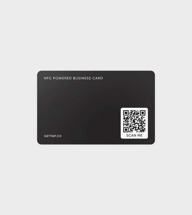 Customized Plain Blank Matte Black NTAG213 NFC Smart Card