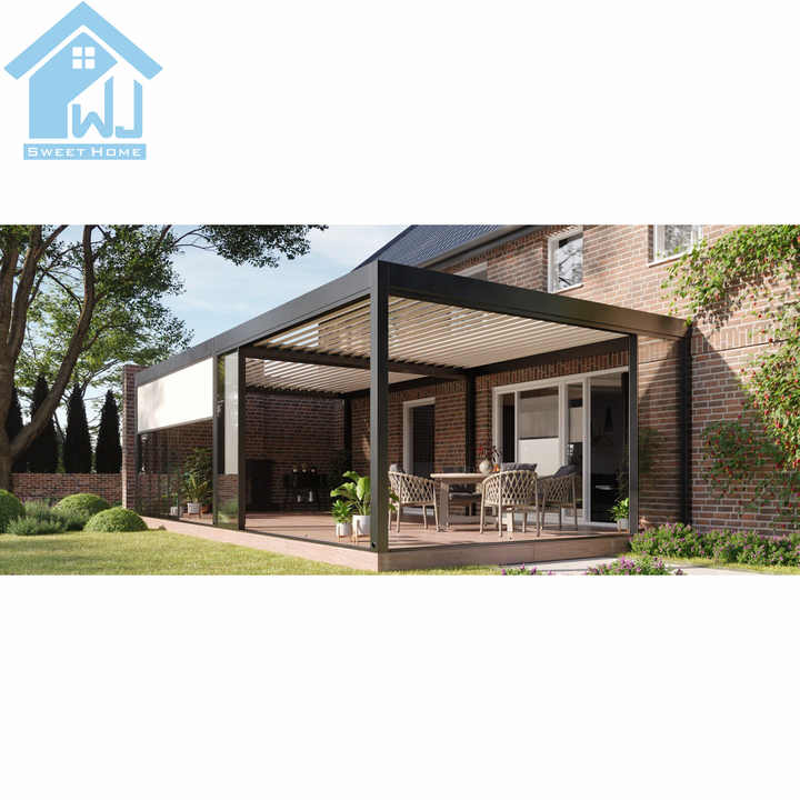 Arches Arbours Pergolas Bridge Pergola Canopy Aluminium Automatic Roof ...