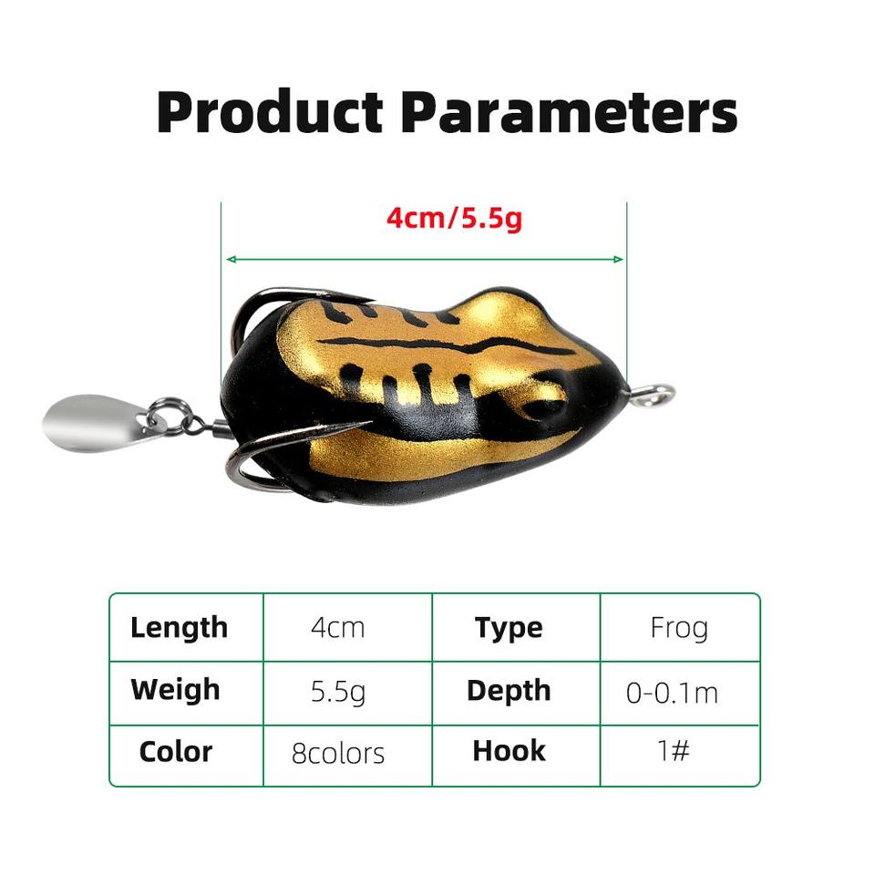 FTK Frog Silicone Soft Bait - Effective Fishing Lures