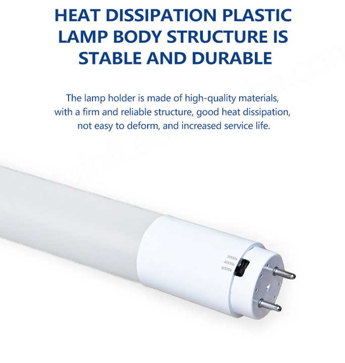 T8 Glass Led Tube 3000k 4000k 6000k 3CCT Color Temperature Selection ...