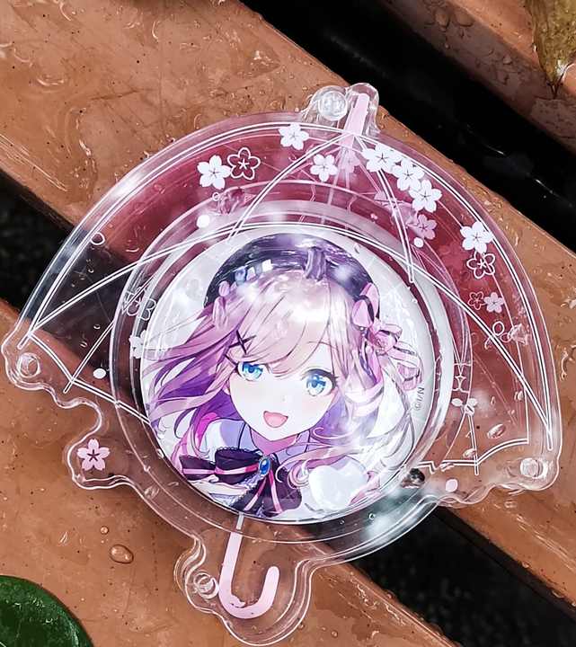 Custom Clear Acrylic Charm Logo Cartoon Epoxy Keychain Charm Pin Stand ...