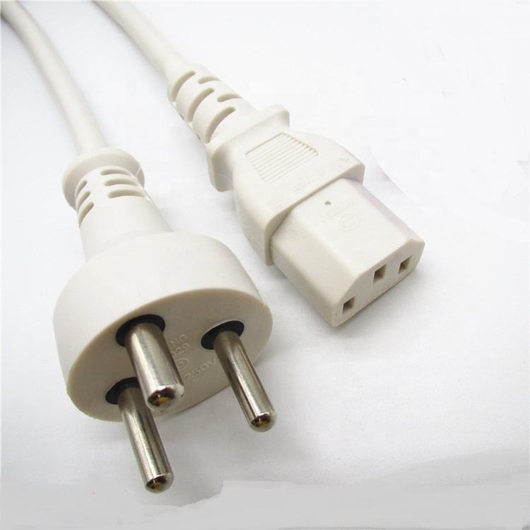 1m Black DEMKO Denmark Power Cord with IEC C5 HO5VV-F 3x0.75mm2 ...