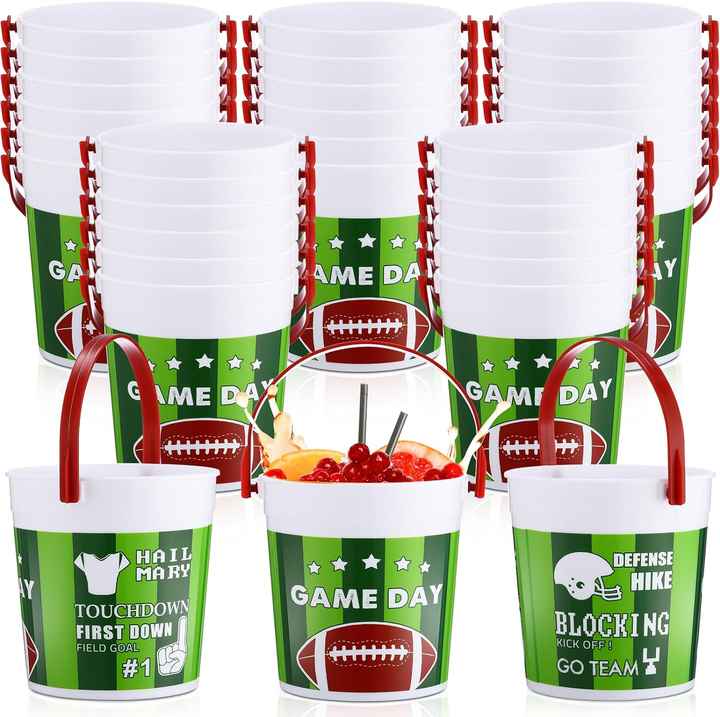 Custom Plastic Football Themed Party Punch Bowls Snack and Drinking Ice ...