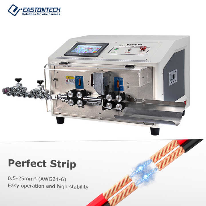 FACTORY Automatic Wire Cable Stripper 8 Rollers with Lifting Wheel and ...