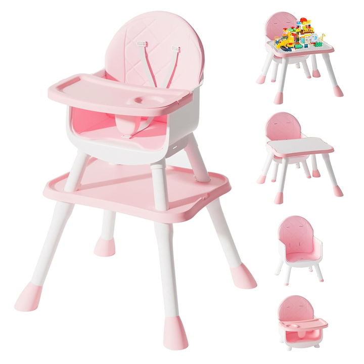 Baby High Chair 7 in 1 Multifunctional Baby Chair Portable Foldable ...