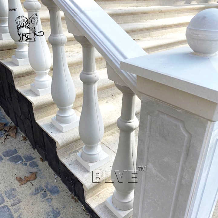 BLVE Marble Handrail - Elegant French Villa Balcony Design