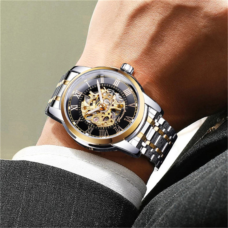 Forsining 349 Faction Men's Automatic Watch Winder - Luxury Stainless ...