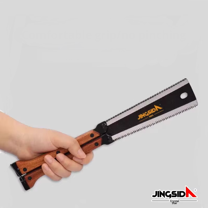 Jingsida Foldable Double-Sided Steel Hand Saw Small Manual Fast Logging ...