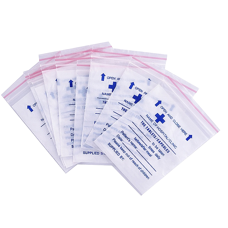 6x9 Inch 2 Mil Ziplock Capsule Bag Plastic Zipper Bag for Pill ...
