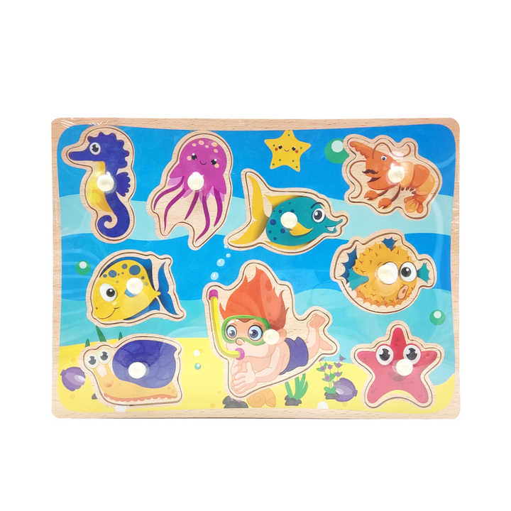 Educational Toy - Montessori 3D Wooden Sea Kids Puzzle