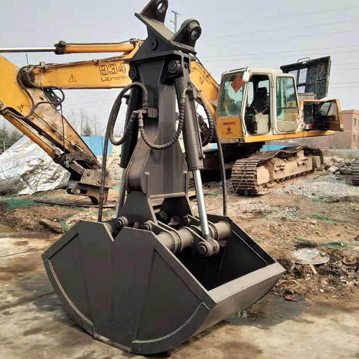 Shell Grab for Excavators Beach Sand Hopper Excavator Open and Close ...