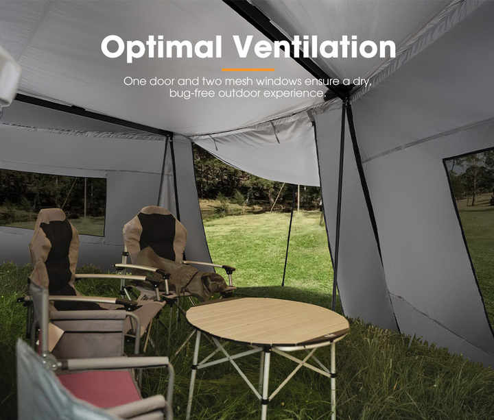 180 Degree Car Side Awning Freestanding Batwing Waterproof Free ...