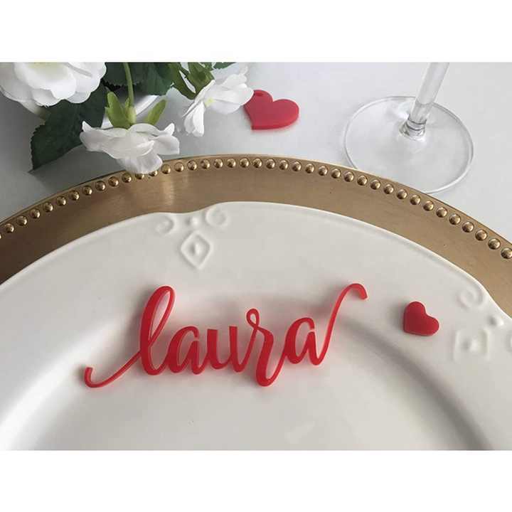 Customized Acrylic Name Tags - Perfect for Wedding Signs