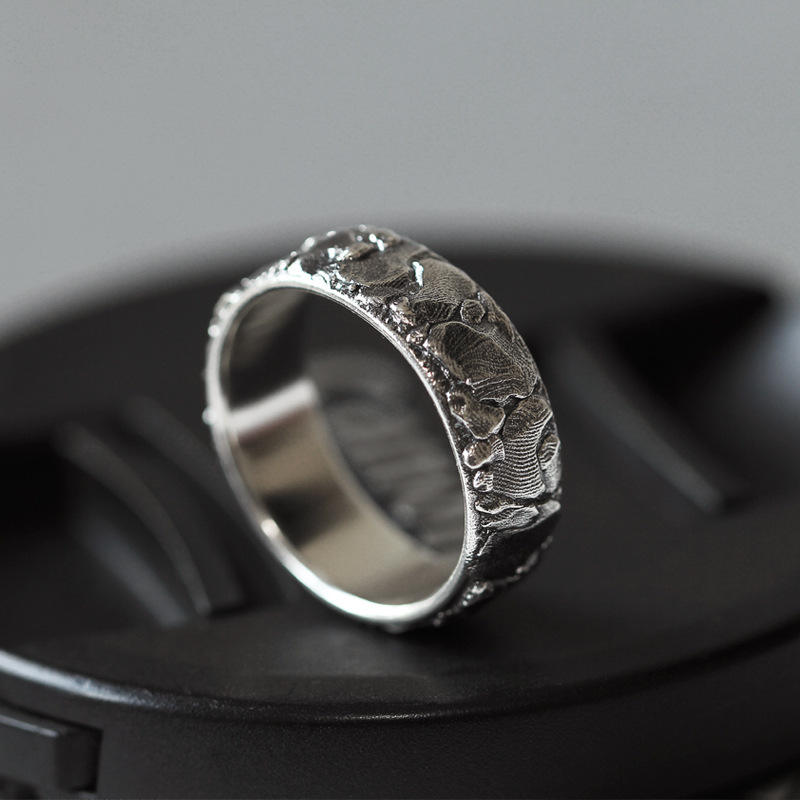 Fashion Fine Jewelry Irregular Wrinkle Open Rings Retro Rings Punk ...
