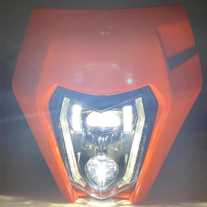 For KTM LED Headlight for EXC Enduro Motorcycle Front Lighthouse SX XC ...
