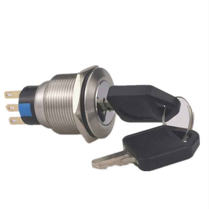 22mm Stainless Steel Waterproof Metal Knob Switch Three-Pin Key ...