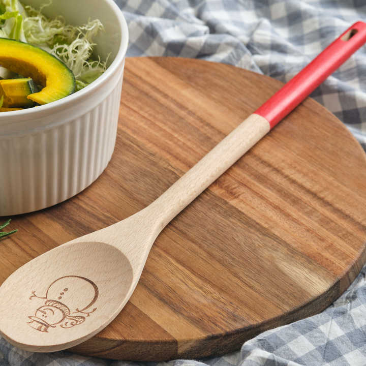 Beech Laser Printed Wooden Spoon Laser Engraving Spoon With Handle ...