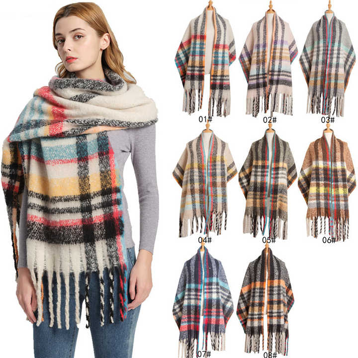 Wholesale Custom Autumn Winter Girls Colorful Cheap Pashmina Shawls ...