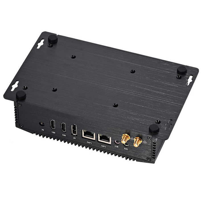 Partaker Fanless Mini PC Core I7 Alder Lake-N100 Dual LAN