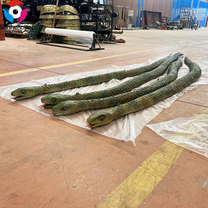 2024 Big Size Animatronic Simulation Black Mamba Snake Model for Sale
