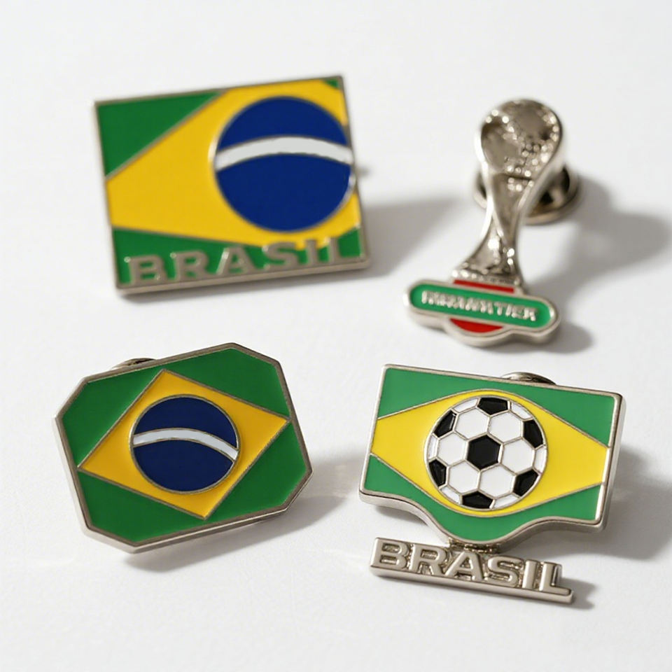Custom Soccer League Style Enamel Metal Badge 2D 3D Zinc Alloy Sport ...
