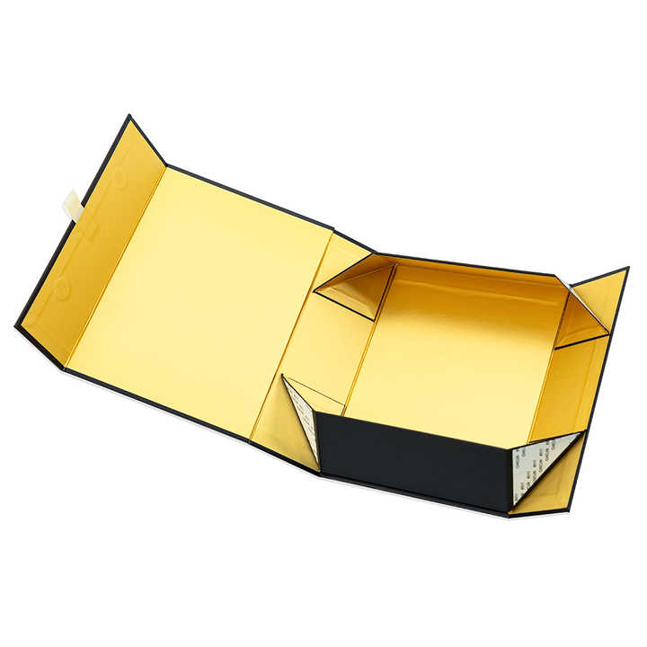 Custom Matte Black Luxury Foldable Gift Box - Magnetic Closure