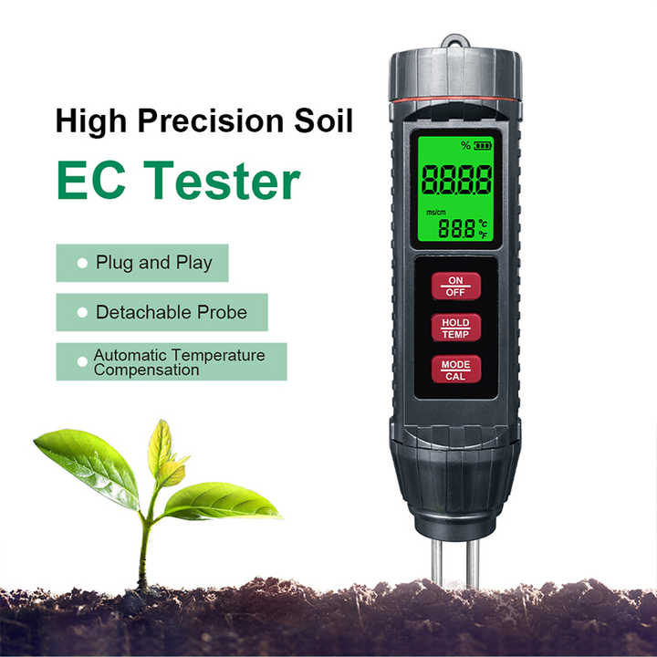 Customized Soil EC Meter Soil Temperature-Humidity-EC Sensor Smart Soil ...