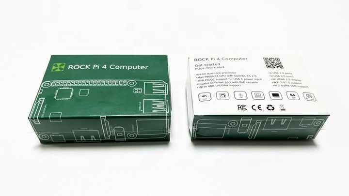 ROCK PI 4 Model B+ 4GB LPDDR4 32GB Emmc - Development Board