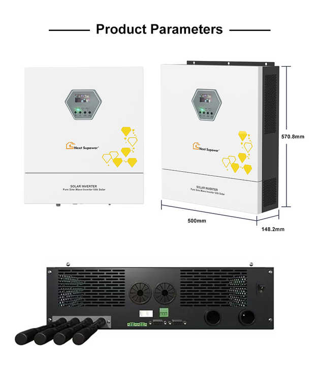 11KW Solar panels system complete Parallel function 48V 10KW 11KW 15KW 20KW Single Phase Off ...