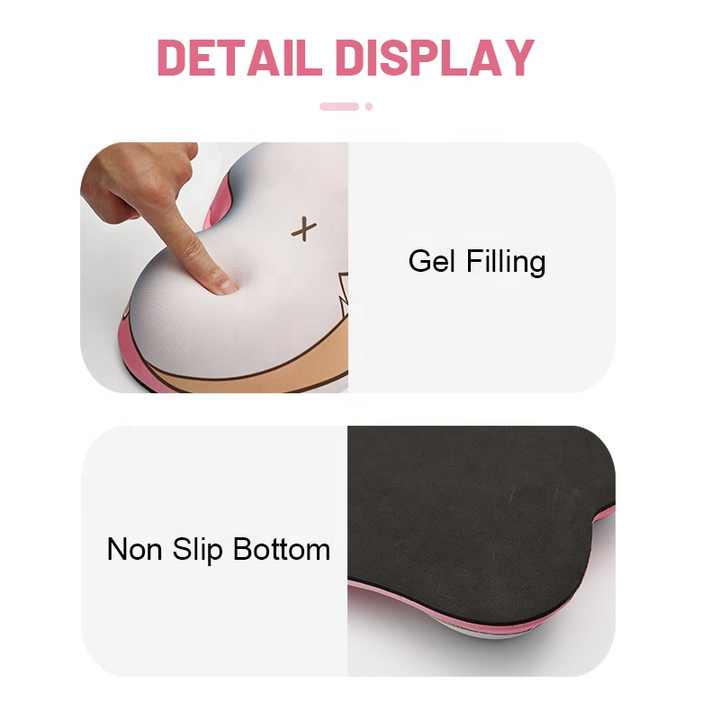 Cute Comfortable Huge Big Size Silicone Mouse Pad Support Cute Girl ...