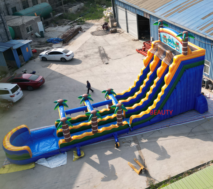 Large 30ft Tall Inflatable Waterslide Pool Commercial Grade Slide ...