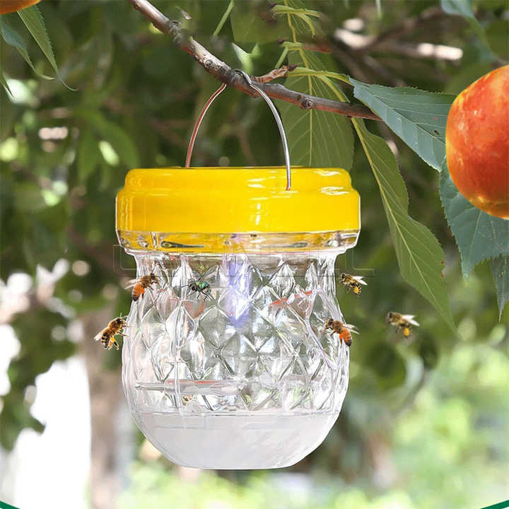 Solar Led Insect Wasp Trap Hanging Quick Fly Attraction Flies Hornets ...