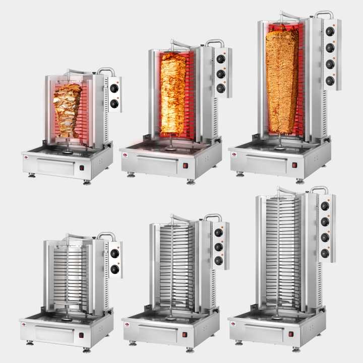 3/4/5-Burner High-Efficiency Meat Turkey Rotisserie Grill Shawarma ...