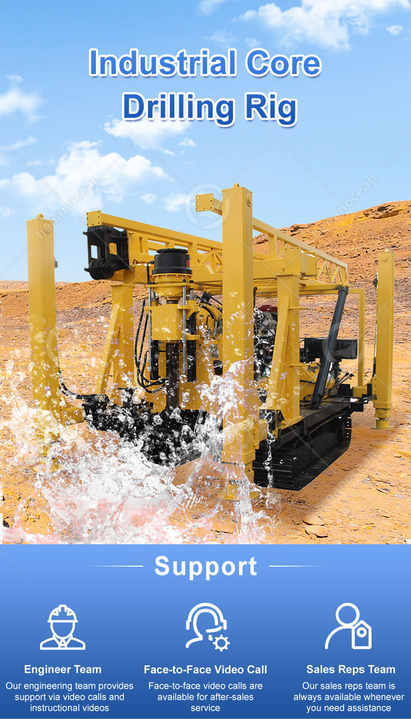 OCEAN Rotary Mine Borewell Drilling Rig Small Portable Borehole ...